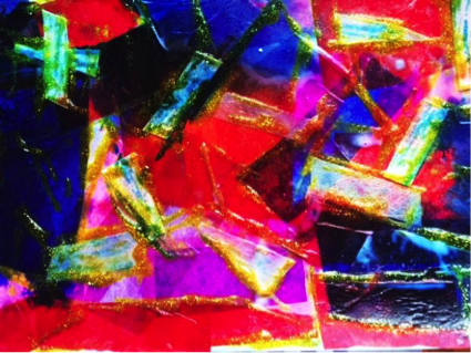 Collage – Tissue Paper & Gel Paint 2 – ScrippsOMA